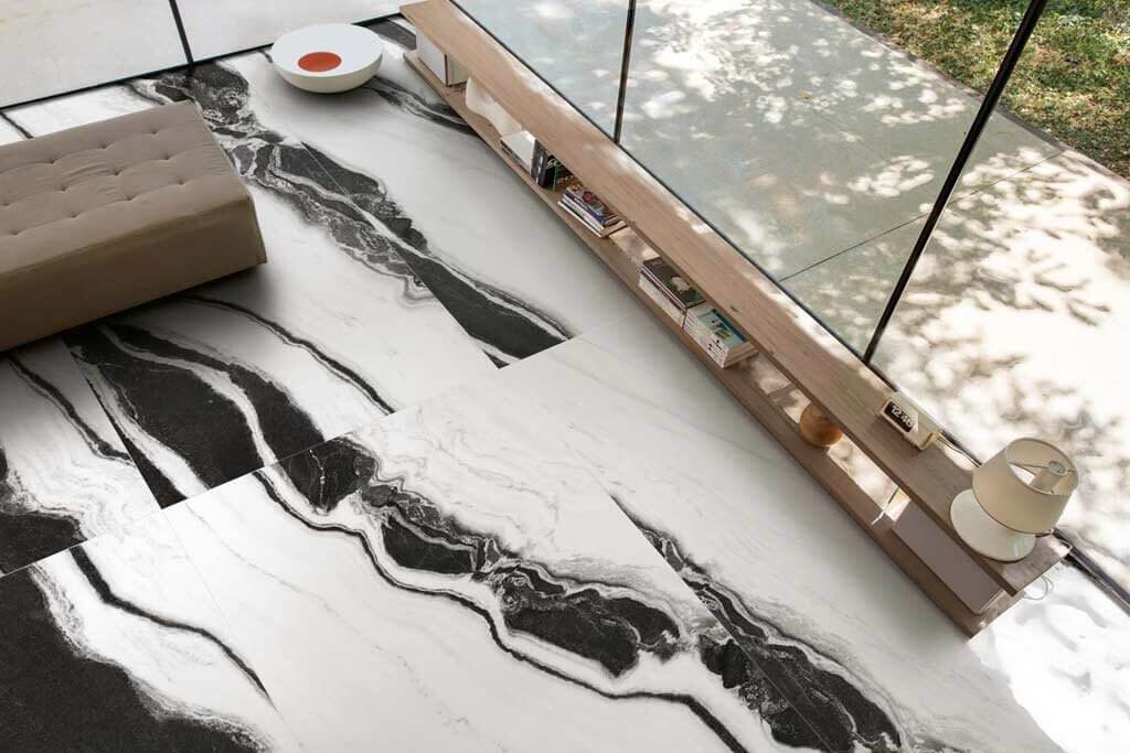 B&W Marble Floor Gres 💠 Купить плитку Б&В Марбл Флор Грес в Москве