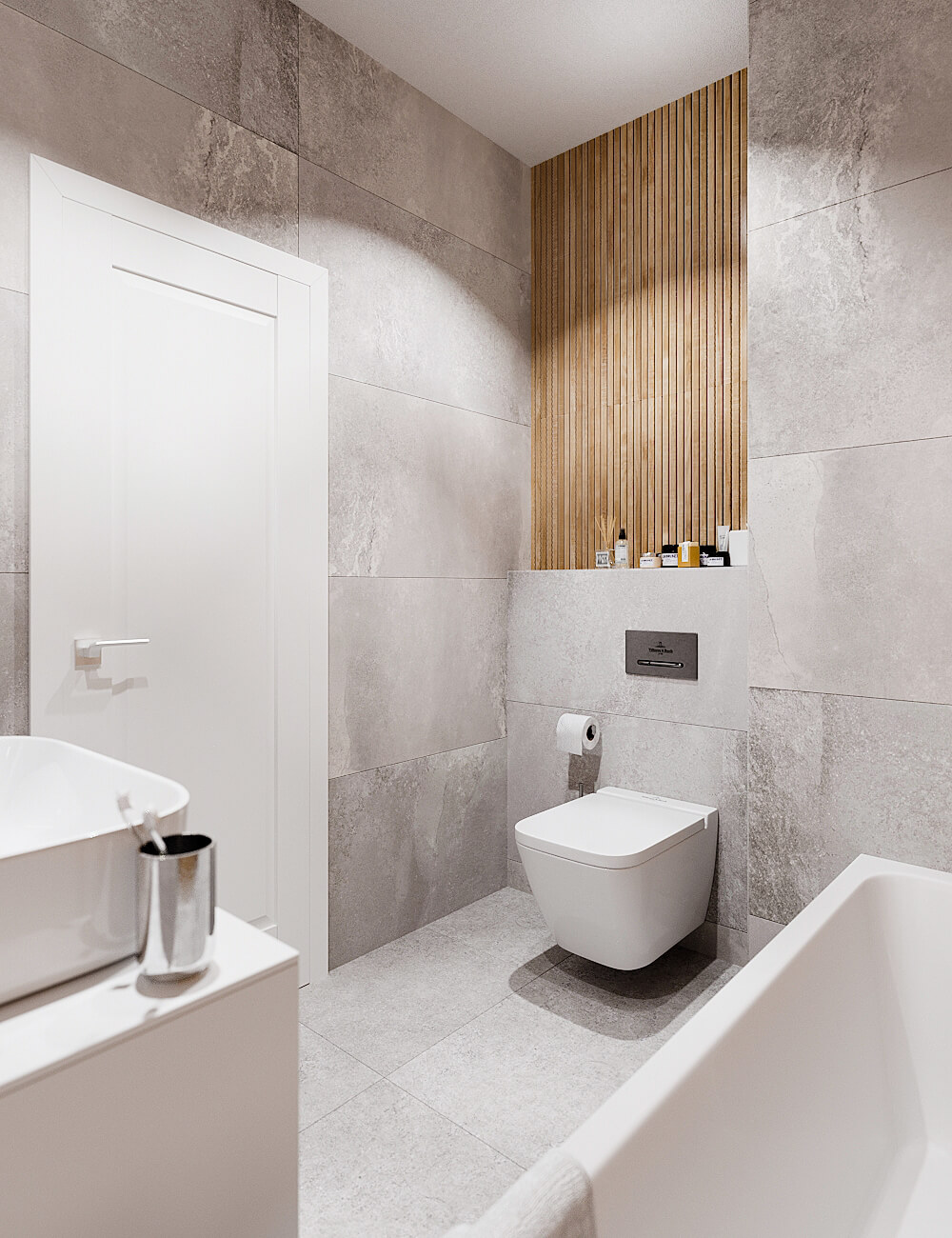 Совмещенный санузел №27699 под дерево в Москве - КЕРАМ МАРКЕТ®