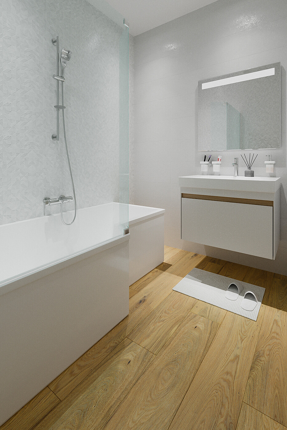 Ванная комната №27661 под дерево в Москве - КЕРАМ МАРКЕТ®