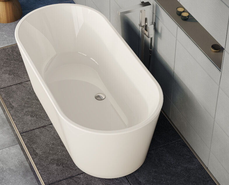 Акриловая ванна Vitra Geo 65370006000 170x80 купить в Москве.