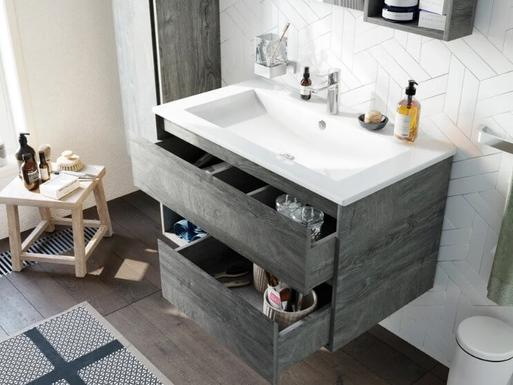 Раковина встраиваемая Stworki Quadro 90 QDR90SLWB01, цвет белый купить в КЕРАМ МАРКЕТ®