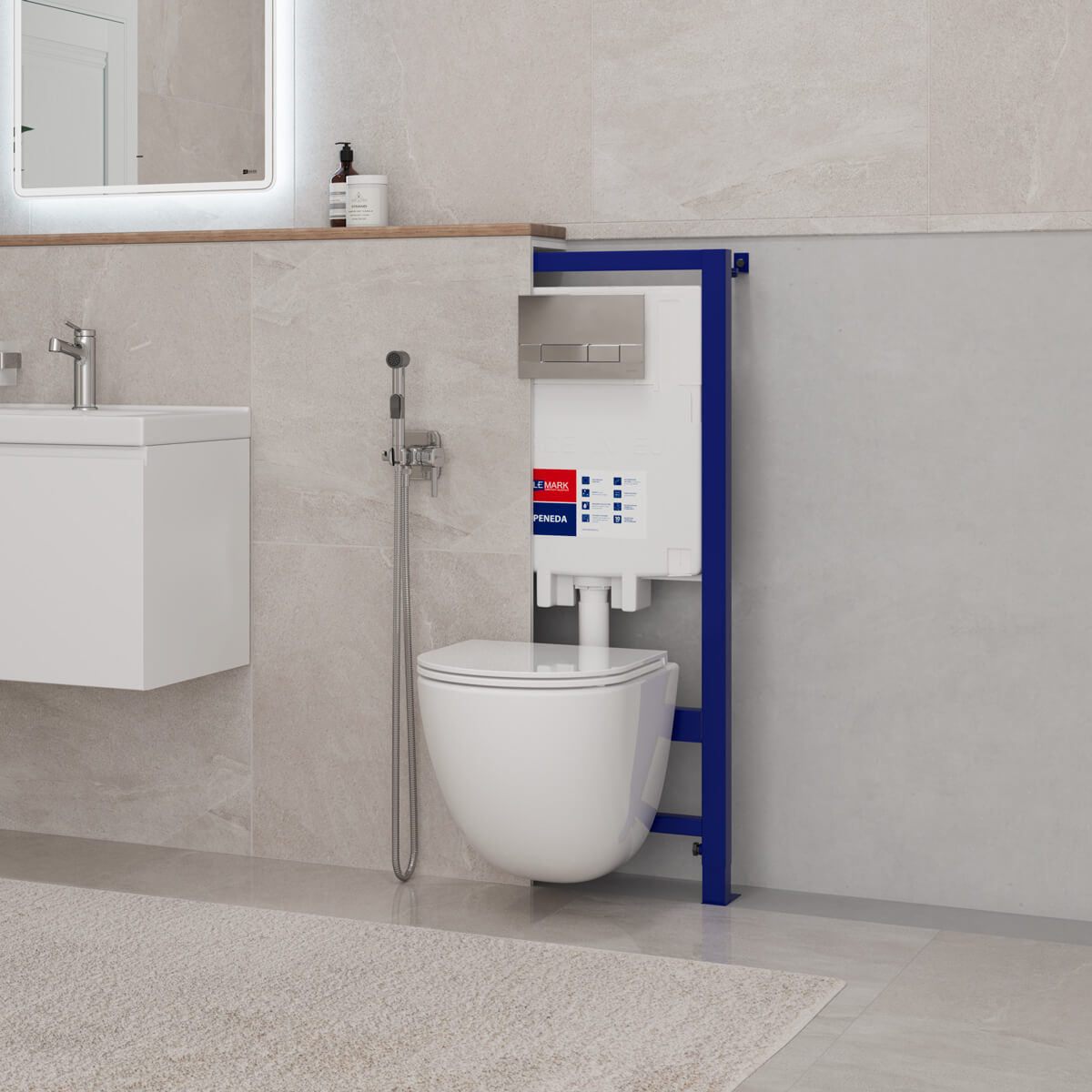 Система инсталляции для унитазов Lemark Peneda 9880001 купить в Москве.