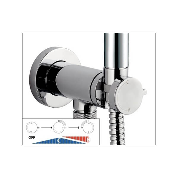 Гигиенический душ Bossini Nikita Mixer Set E37008B.030, 7x7, хром ...