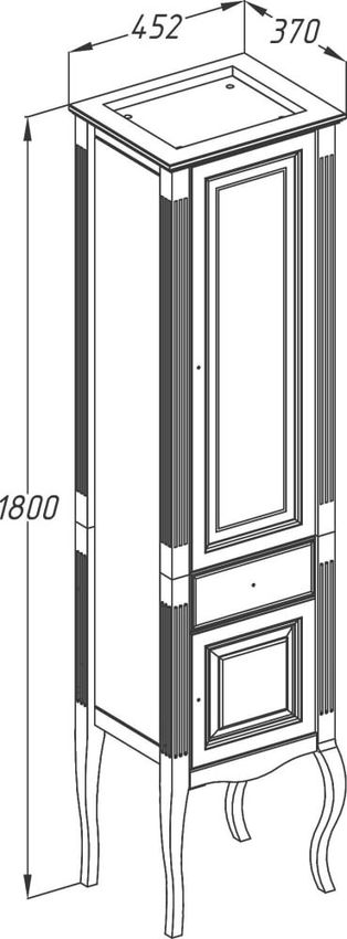 Opadiris Лаура Z0000012757 | Купить шкаф-пенал Opadiris Лаура Z0000012757 в Москве.