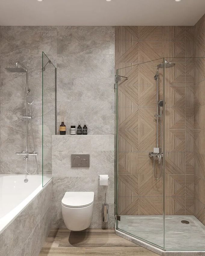 Настенная плитка Colorker Tangram Walnut, 31.6x100, под дерево ...