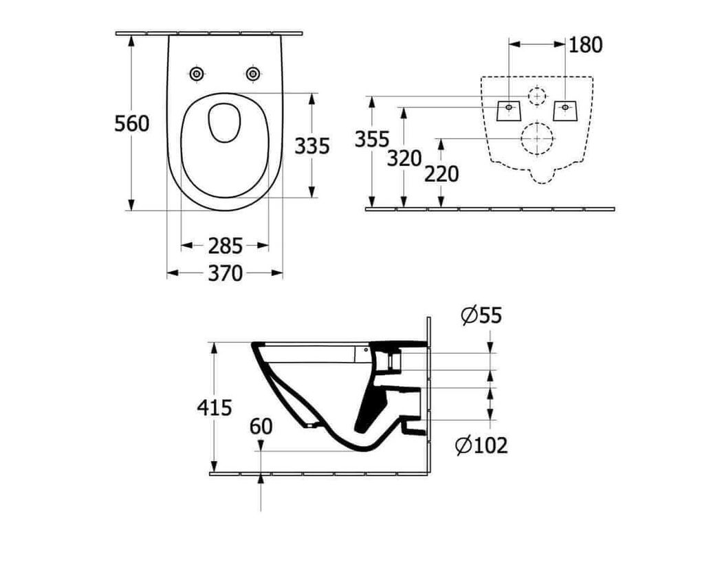 Унитаз подвесной Villeroy & Boch Subway 3.0 4670TSR1 купить в Москве.
