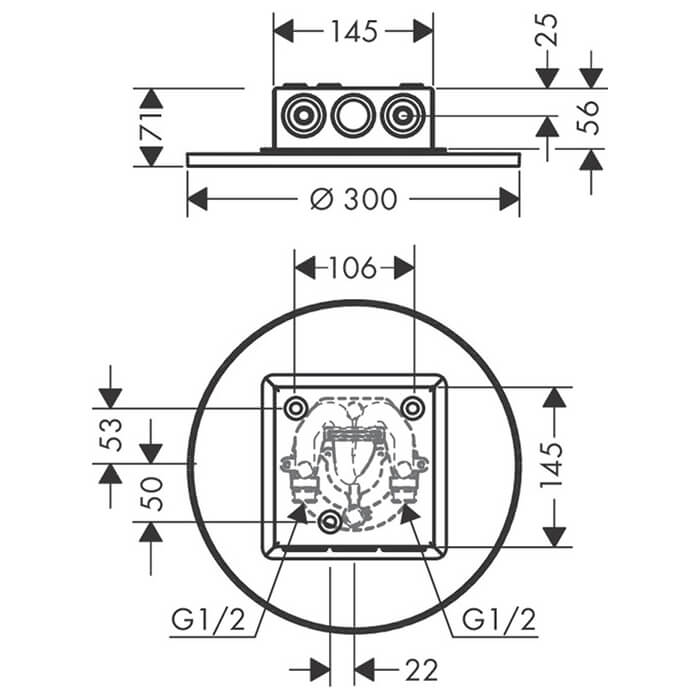 Верхний душ Axor Shower Solutions 35302000 купить в Москве.