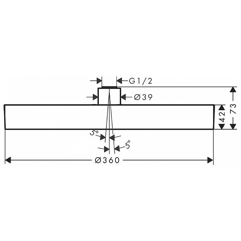 Верхний душ Hansgrohe Rainfinity 26231990 купить в Москве.